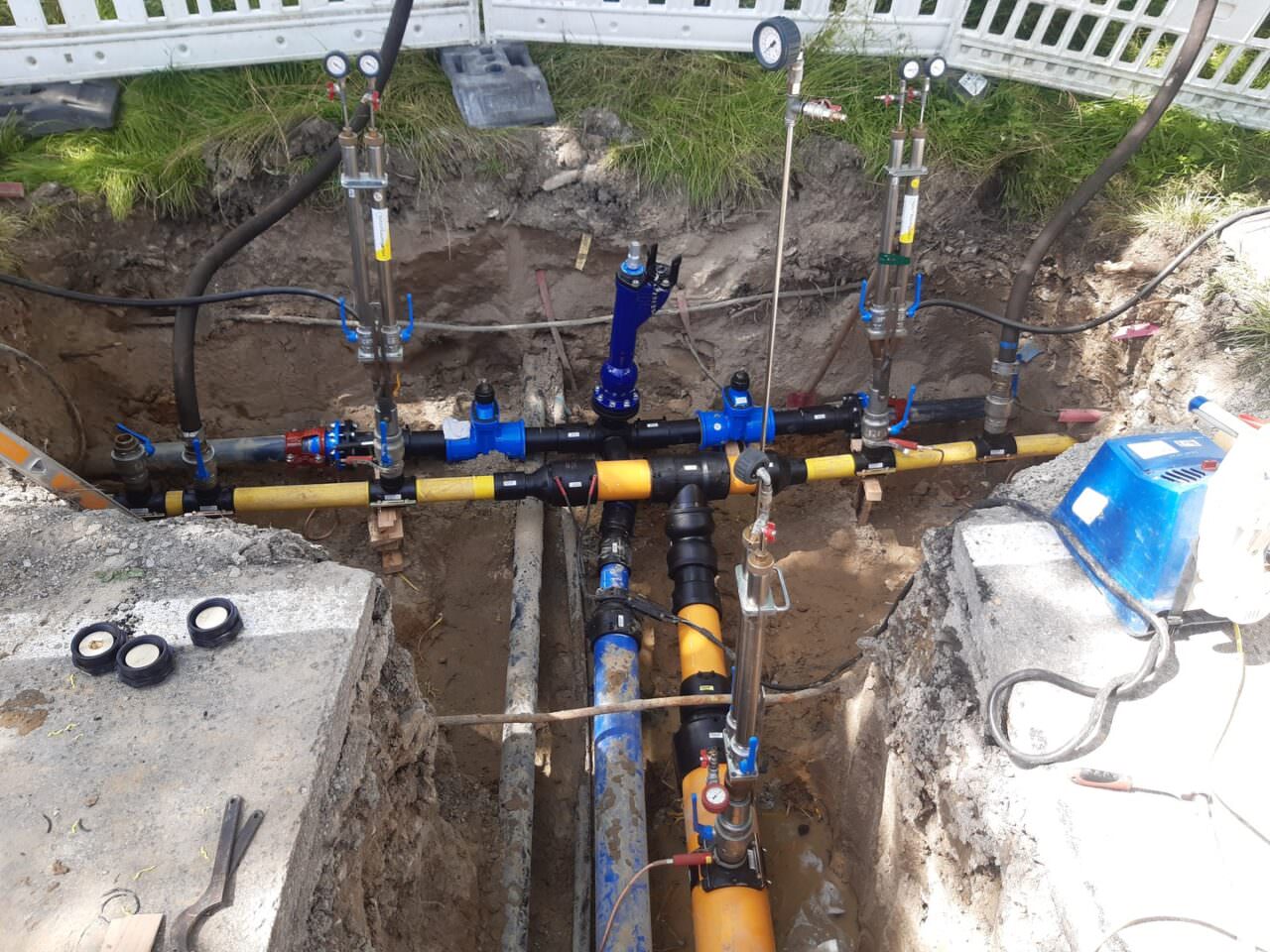 Gasleitung - Quadro-Tiefbau GmbH